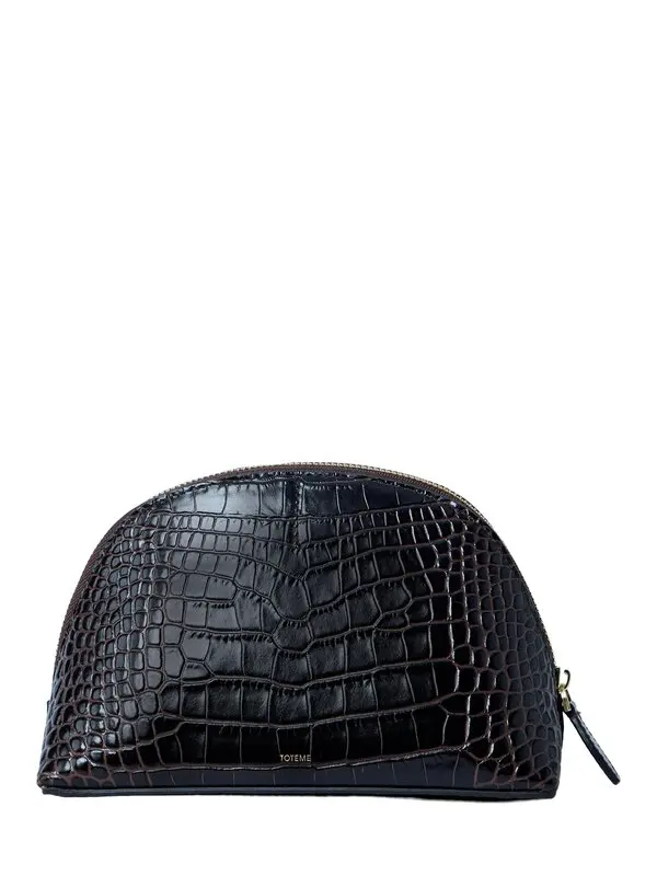 TOTEME Croc-embossed Leather Dome Pouch - Multicolor