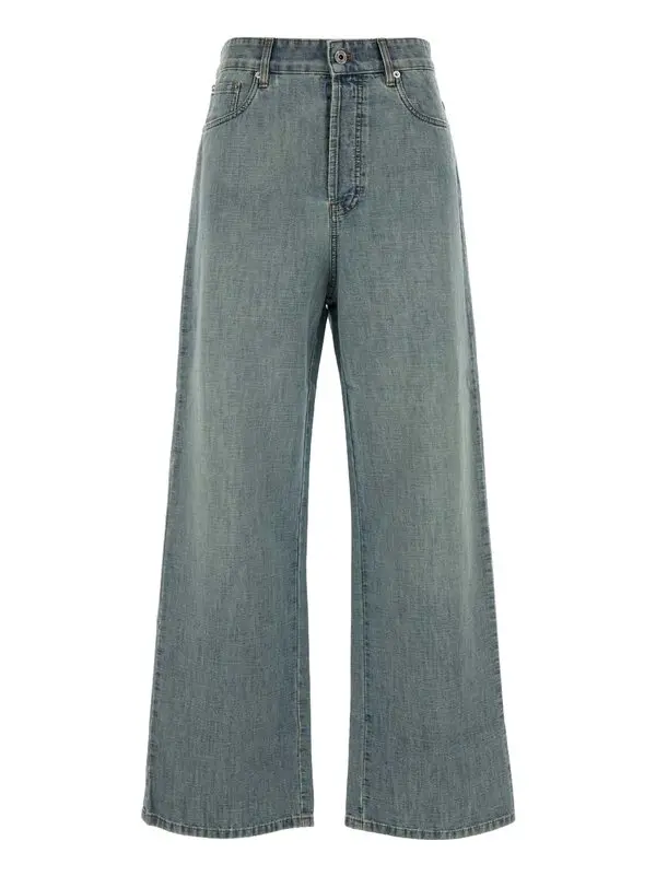 Miu Miu Wide Leg Jeans - Blue