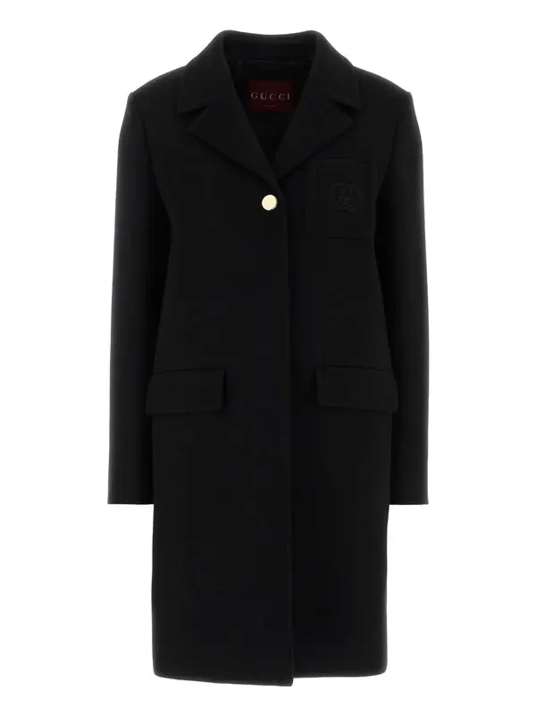Gucci Wool Coat - Black