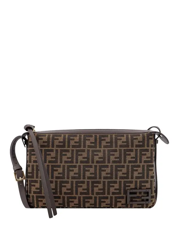 Fendi Ff Jacquard Fabric Medium Crossbody Bag - Multicolor