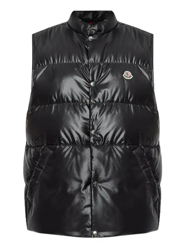Moncler Padded Zip-up Gilet - Black
