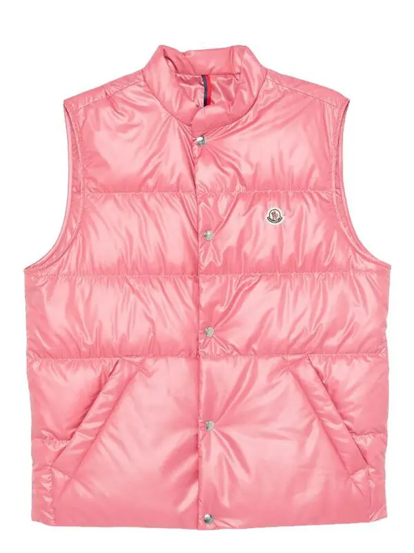 Moncler Quilted Sleeveless Vest - Pink
