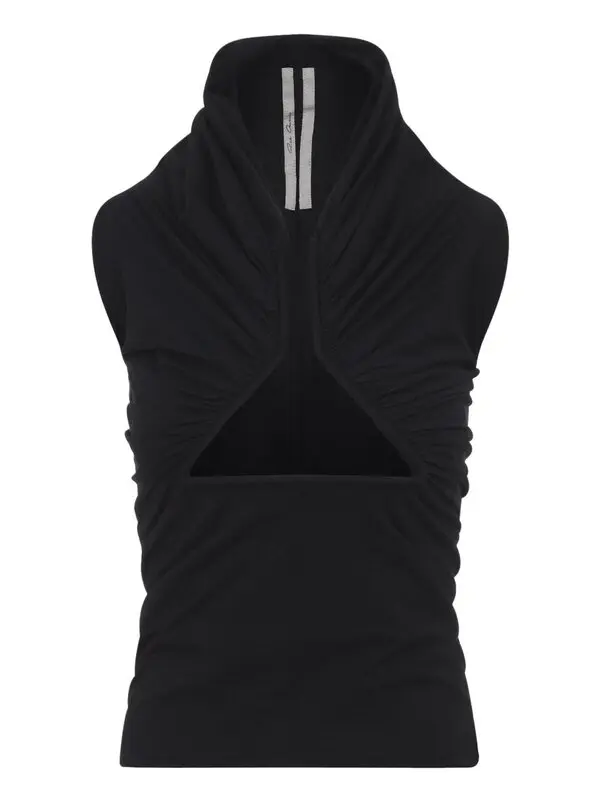 Rick Owens Prong Ss Top - Black