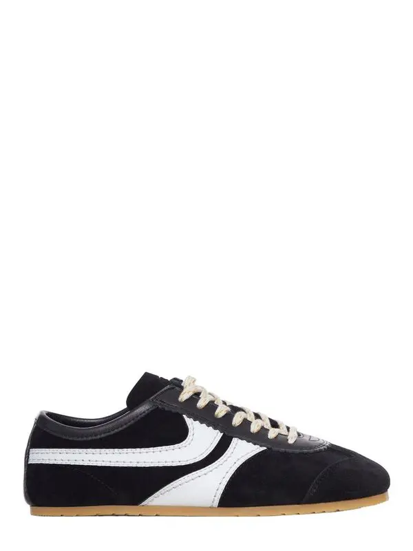 Dries Van Noten Two-tone Leather And Suede Sneakers - Multicolor