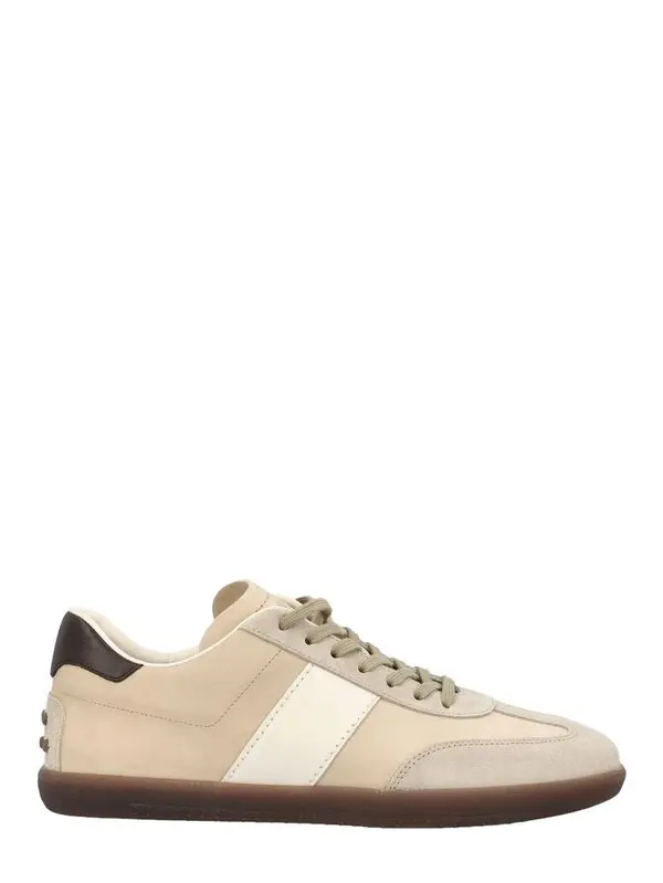 TOD'S Leather Sneakers With Studded Detail - Multicolor