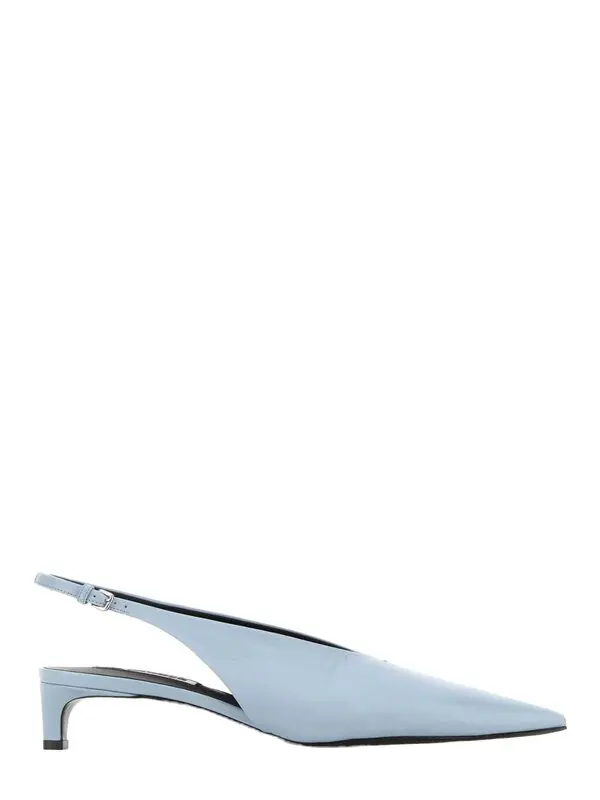 JIL SANDER Light Leather Slingback Pumps - Blue