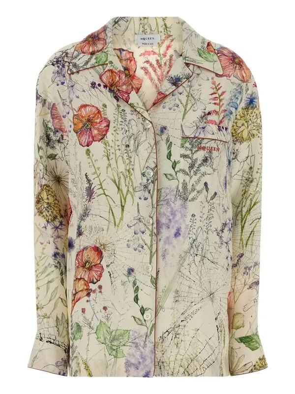 Alexander McQueen Printed Viscose Shirt - Multicolor