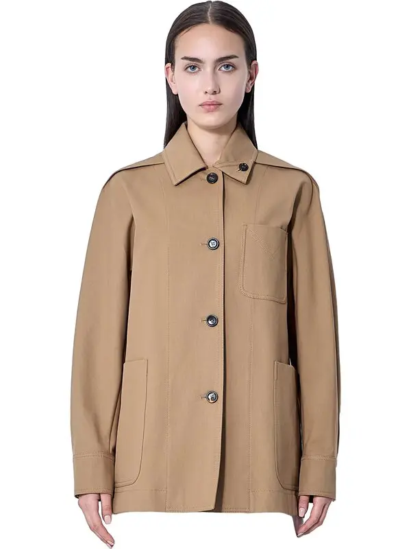 Max Mara Moneta Cotton Jacket - Cream