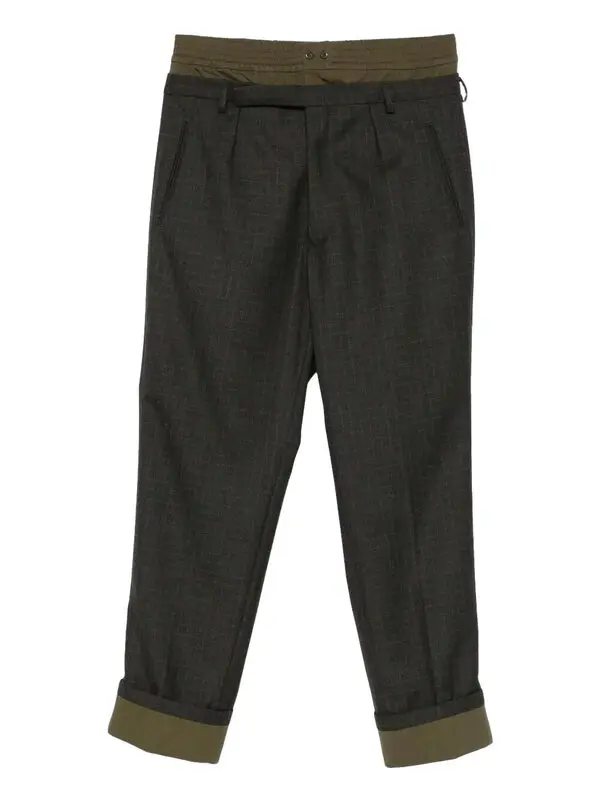 Prada Wool Tailored Pants - Multicolor