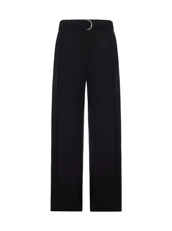 Loewe High-waisted Tailored Wool Trousers - Black