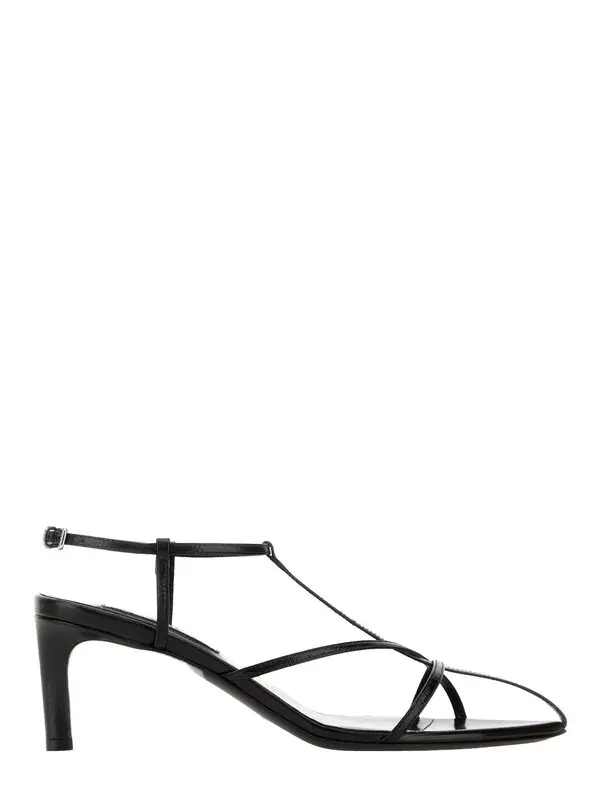 JIL SANDER Strappy Heeled Sandals - Black