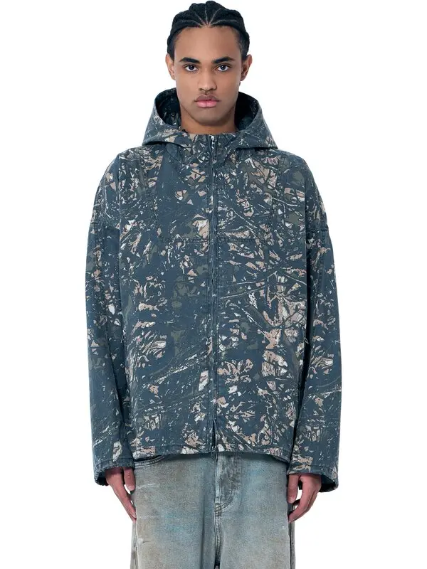 DIESEL® J-lint Hooded Jacket - Gray