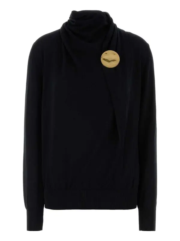JIL SANDER Wool Sweater - Black