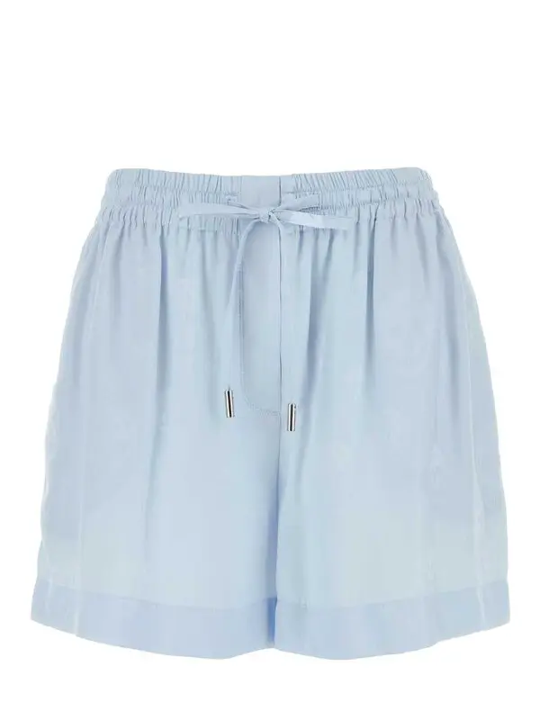 Alexander McQueen Pastel Light Jacquard Shorts - Blue