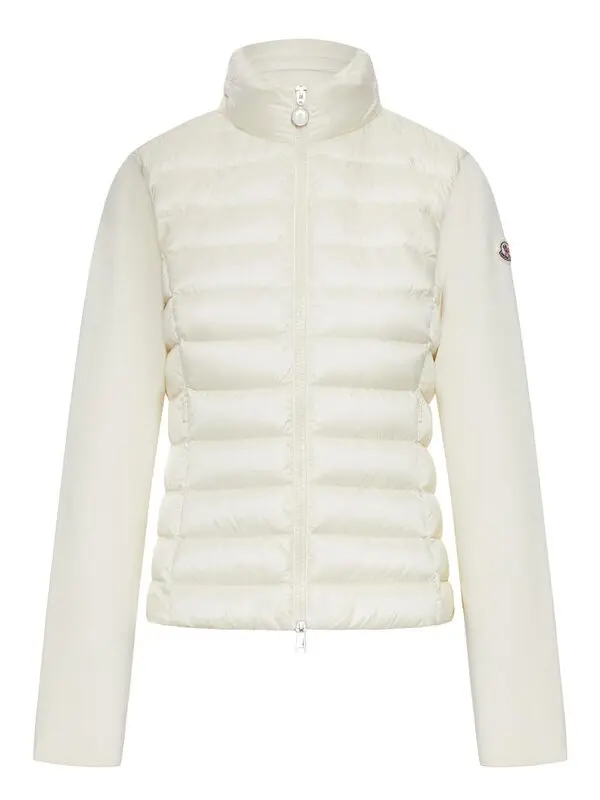 Moncler Padded Zip-up Cardigan - Cream