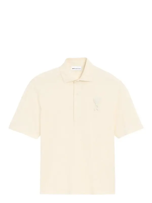 AMI Paris De Coeur Cotton Polo Shirt - Multicolor