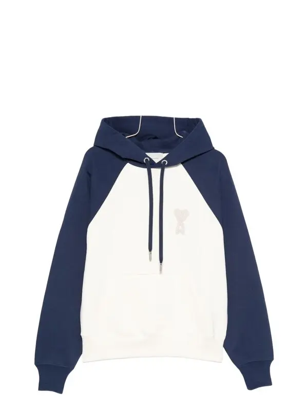 AMI Paris De Coeur Cotton Hoodie - Multicolor