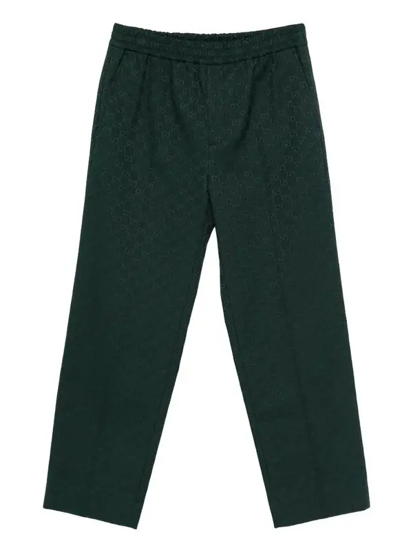 Gucci Allover Pattern Trousers - Green