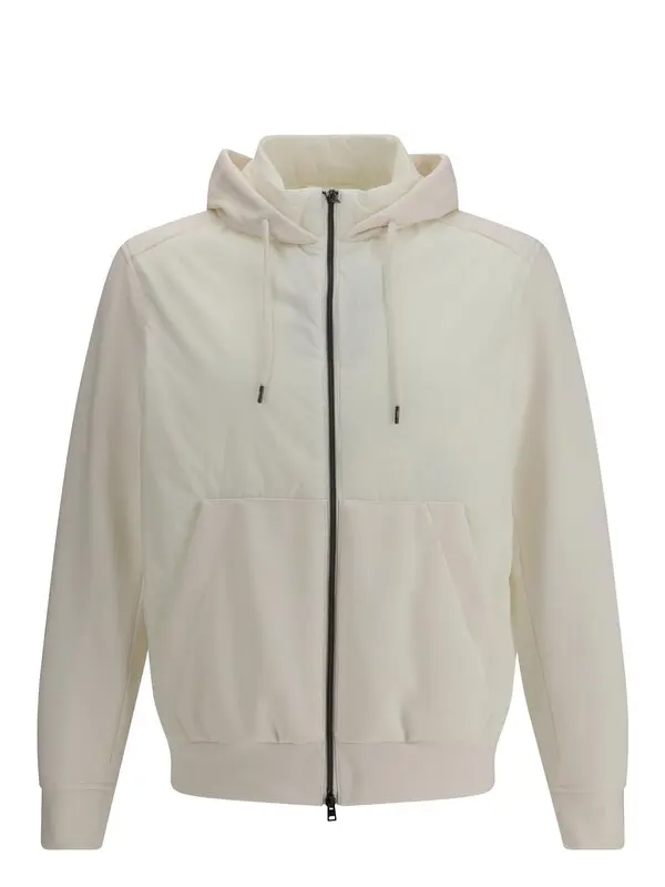 Herno Hooded Jacket With Drawstring - White