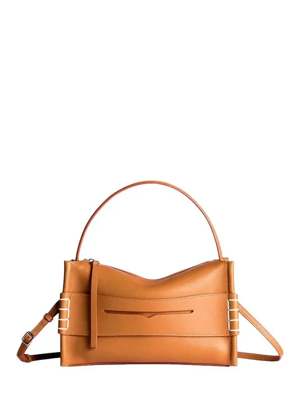 JW Anderson Small Loafer Bag In Leather - Tan