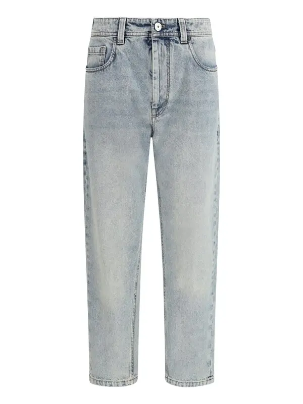 Brunello Cucinelli Straight Leg Jeans - Blue
