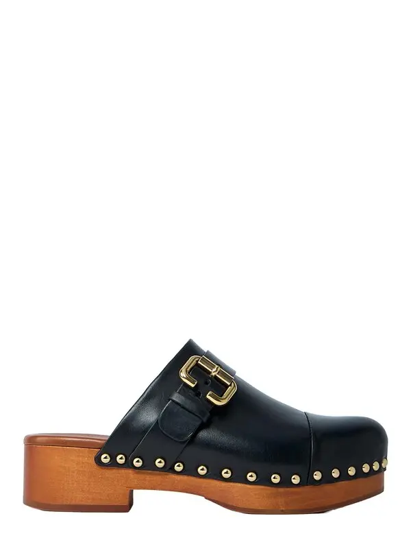 Chloé Jeanette Wedge Clog - Black