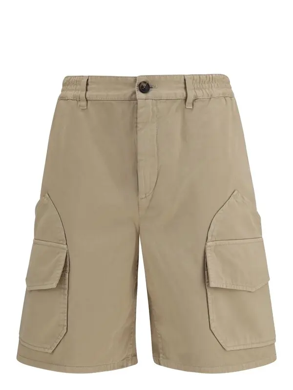 Loewe Cotton Cargo Shorts - Cream