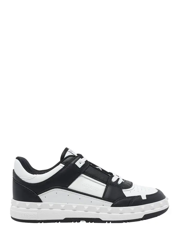 Valentino Garavani Studded Leather Sneakers - Black