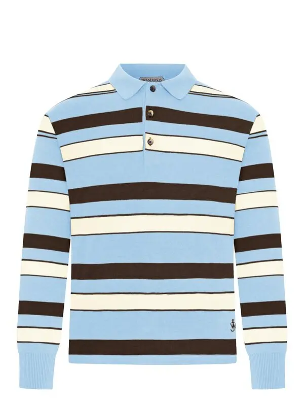JW Anderson J.w.anderson Striped Knitted Rugby Polo - Multicolor