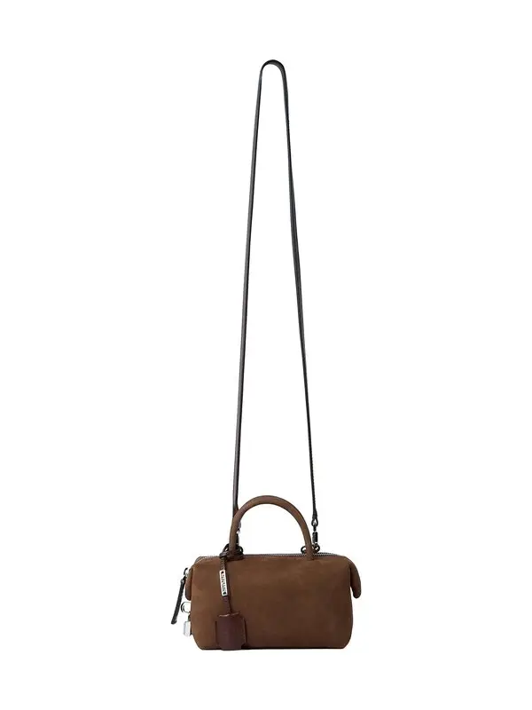 Max Mara Suede Small Holdall Shoulder Bag - Multicolor