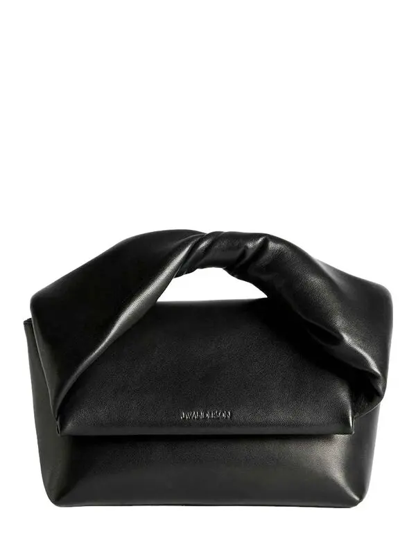 JW Anderson Medium Twister Bag In Nappa Leather - Black