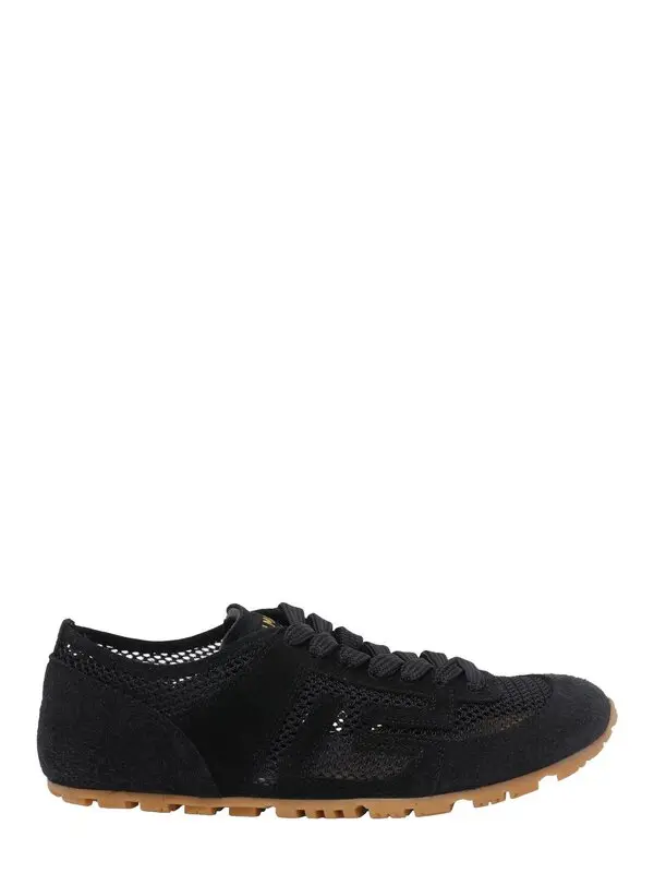 Balmain Racer 45 Suede And Mesh Sneakers - Black