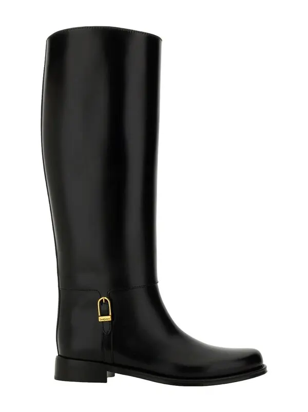 Saint Laurent Knee High Boots - Black