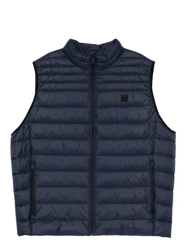 BOSS Padded Zip-up Vest - Blue