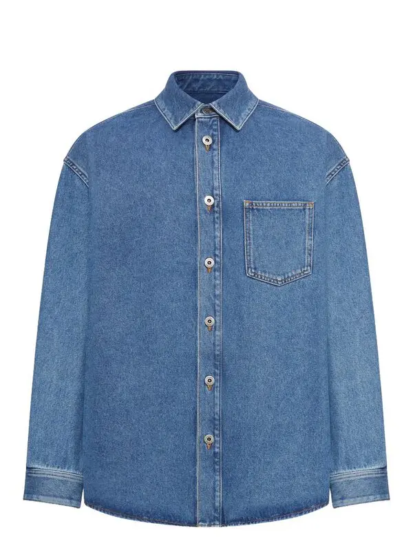 Loewe Denim Anagram Overshirt - Multicolor
