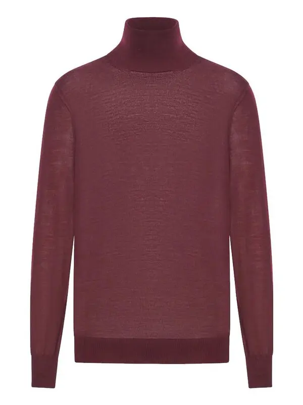Saint Laurent Wool Turtleneck Sweater - Multicolor
