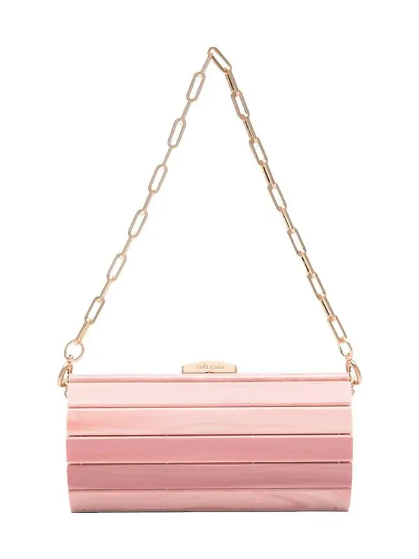 Cult Gaia Striped Shoulder Bag - Pink