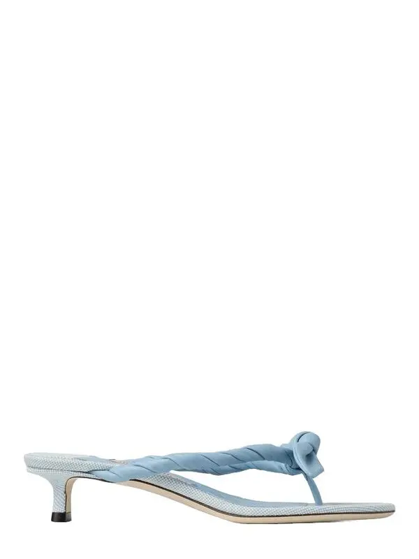 JIMMY CHOO Braided Knot Detail Sandals - Blue