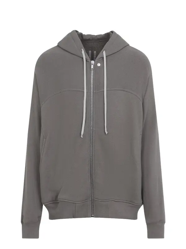 Rick Owens Cotton Hooded Sweatshirt - Brown