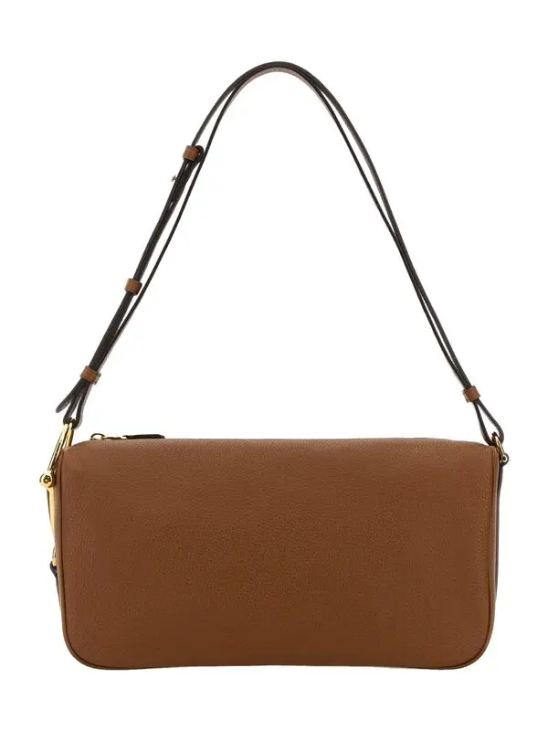 Gucci Leather Half Horsebit Shoulder Bag - Brown
