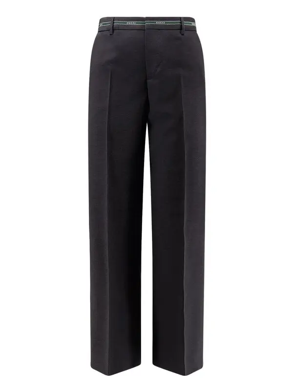 Gucci Wool Trousers With Detail - Multicolor
