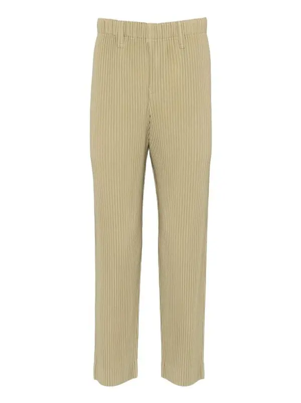 Issey Miyake Homme Plissé Pleated Straight Leg Trousers - Multicolor