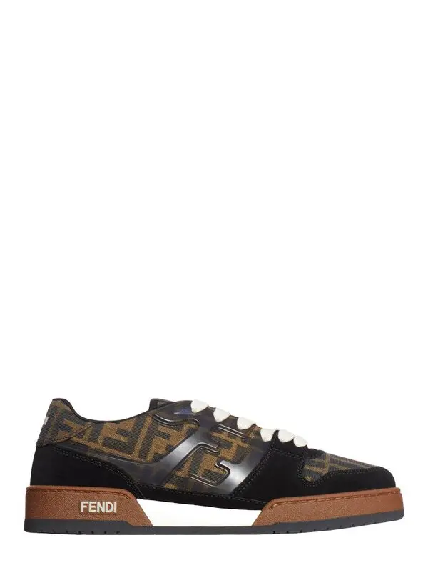 Fendi Match Lace-up Jacquard Sneakers - Multicolor