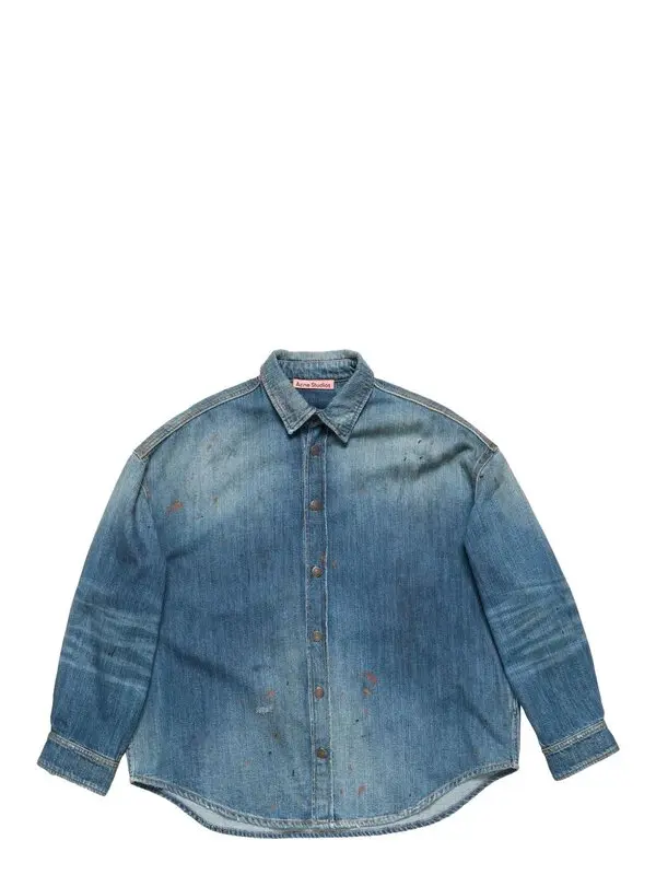Acne Studios Denim Cotton Shirt - Multicolor