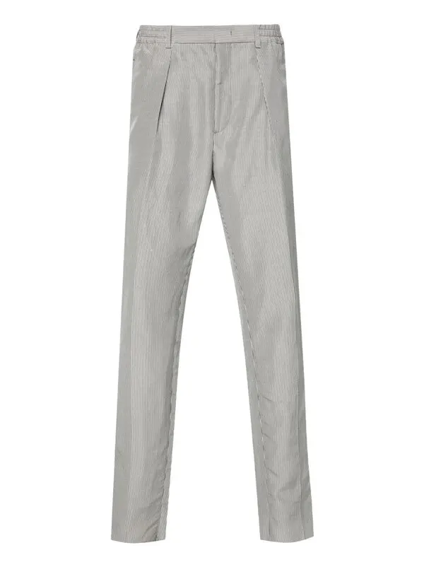 Fendi Striped Tailored Viscose Pants - Multicolor