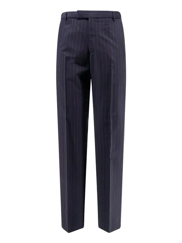 Gucci Pinstripe Wool Trousers - Multicolor
