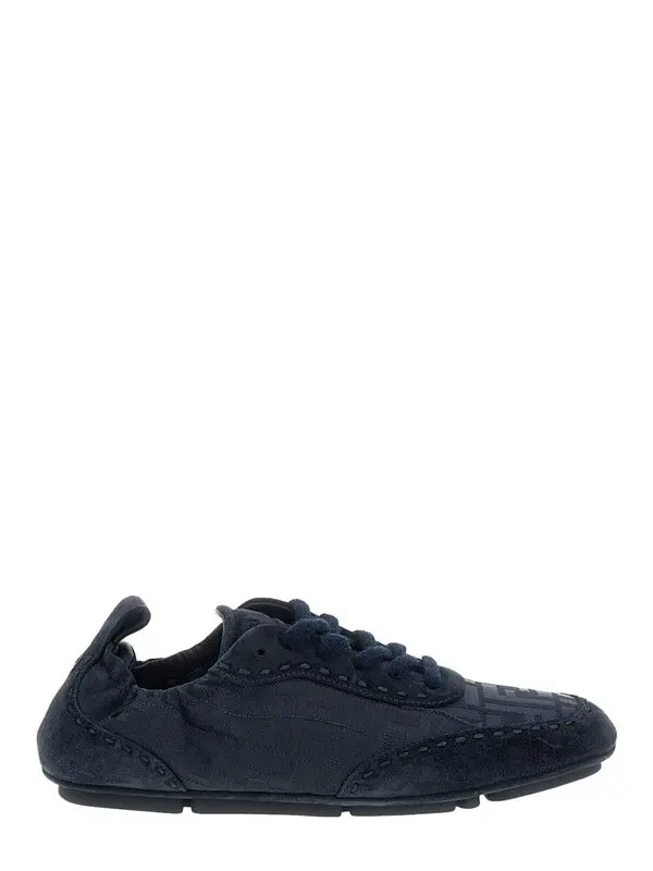 Fendi Crosta Nylon Jacq.ff Sneakers - Multicolor
