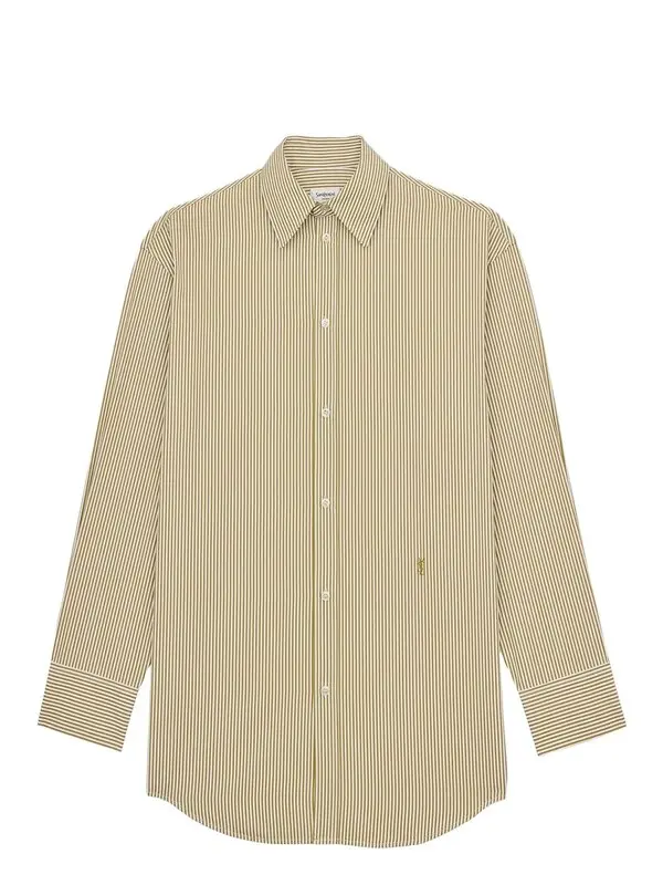 Saint Laurent Striped Cotton Shirt - Multicolor