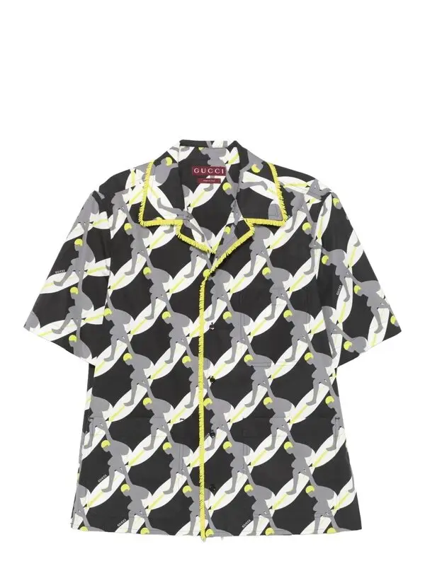 Gucci Twisted Surf On Pop` Print Shirt - Multicolor