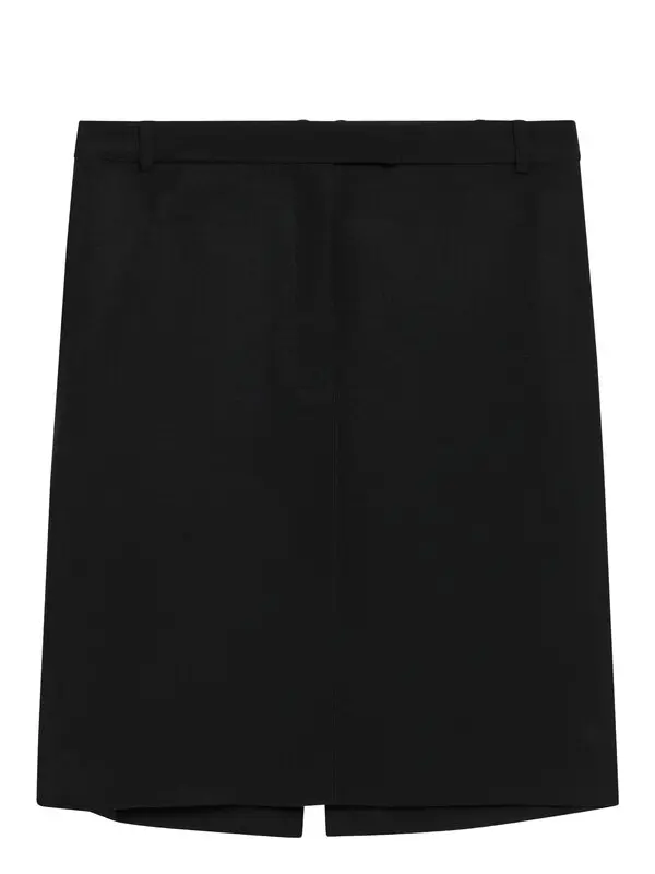FERRAGAMO Wool And Mohair Skirt - Black